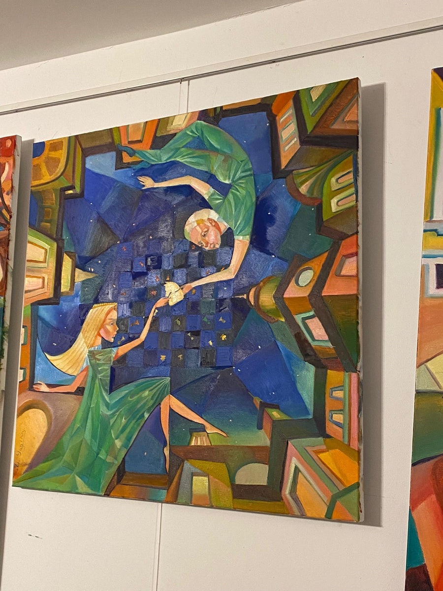 Sky chess (80x80cm) – Danish Gallery